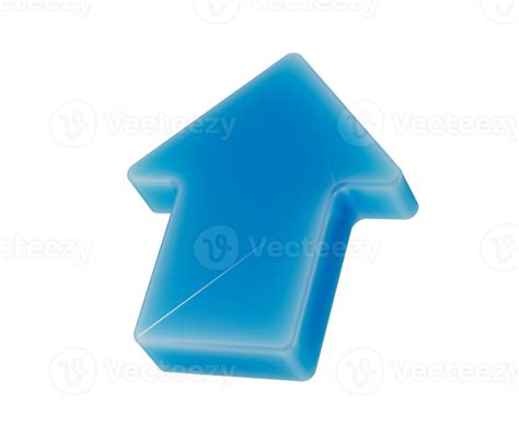 A Sleek Blue Arrow Pointing Upward Symbolizing Progress Direction And Growth 3d Illustration