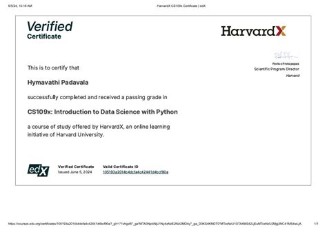 Finished Edx Course On Data Science Hymavathi Padavala Posted On The Topic Linkedin