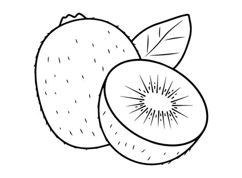 Printable Kiwi Coloring Page Pdf Artofit