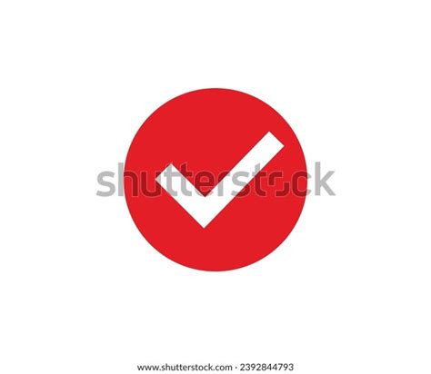 Check Mark Icon Flat Round Buttonscollection Stock Vector Royalty Free Shutterstock