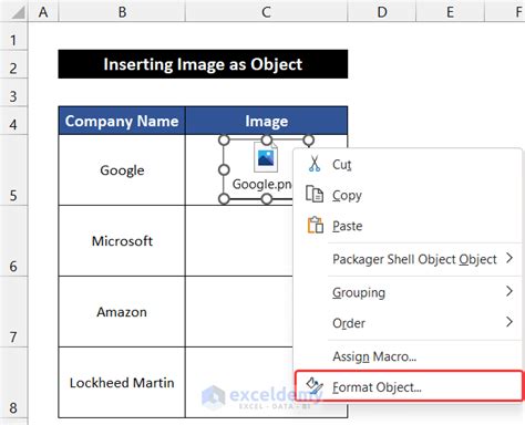 How To Insert An Image In An Excel Cell As An Attachment 4 Methods