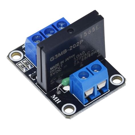 Módulo Relé Relay Estado Sólido 5v de 1 Canal Ativa em HIGH Casa da Robótica Relés