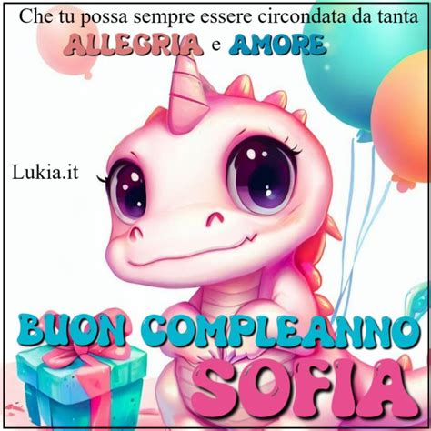Un Biglietto Di Auguri Speciale Per Sofia Il Dolce Draghetto Rosa