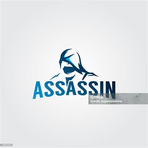 팀을 위한 암살자 E 스포츠 로고 벡터 디자인 템플릿 Brand Name Video Game에 대한 스톡 벡터 아트 및 기타 이미지 Brand Name Video