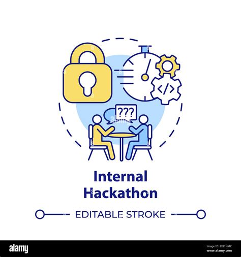 Internal Hackathon Multi Color Concept Icon Stock Vector Image And Art Alamy