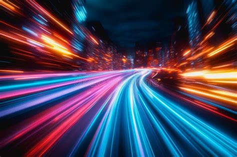 Flowing Glowing Binary Code In A Futuristic Digital Data Stream