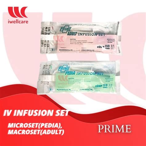 Microset Macroset Infusion Set Prime Shopee Philippines
