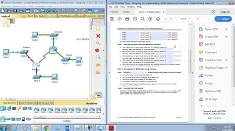 8214 Packet Tracer Designing And Implementing A Vlsm Addressing Scheme Youtube