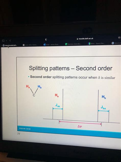 Second Order Nmr Splitting R Chemhelp