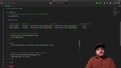 Vex Code V5 Pro Control Structures And Buttons Youtube