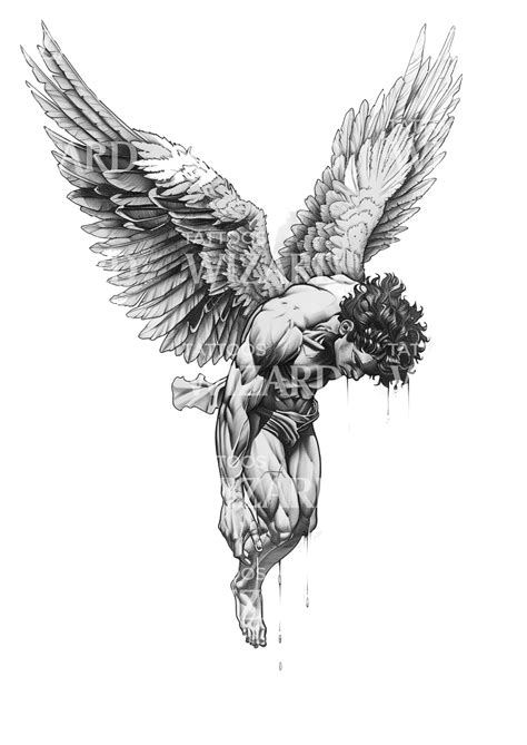 The Fall Of Icarus Tattoo Design Tattoos Wizard Designs