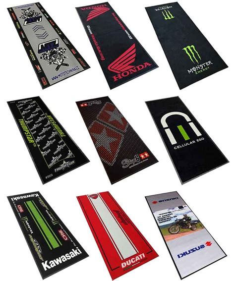Custom Vehicle Rubber Logo Floor Mats Enduro Racing Motorbike Aprilia