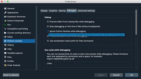 Debugger — Spyder 4 Documentation