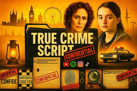 Write True Crime Script True Crime Blog Podcast Script True Crime