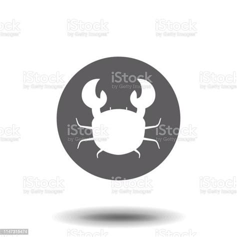 게 아이콘입니다 평면 디자인 스타일입니다 웹 그래픽에 대 한 현대 벡터 그림스톡 벡터 갈고리 발톱에 대한 스톡 벡터 아트 및 기타 이미지 갈고리 발톱 게 낚시