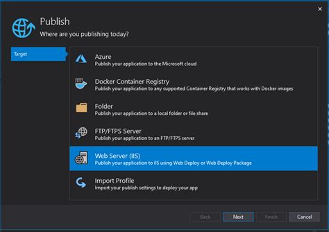 Deploy ASP NET Core To IIS By Visual Studio