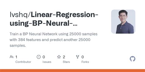 GitHub Lvshq Linear Regression Using BP Neural Network Train A BP Neural Network Using