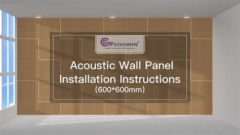 Coowin® Acoustic Wall Panel Installation Instructions 1 Youtube