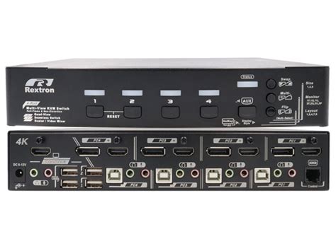 Port Split Screen KVM Switcher QSKEM Rextron Integrated KVM Solution Provider