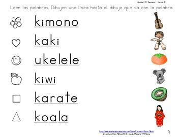 Letra K Ka Ke Ki Ko Ku Silabas By Lectura Para Ninos Tpt
