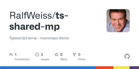 Github Ralfweissts Shared Mp Typescript Lerna Monorepo Demo