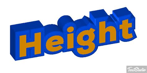 Height Word Animated  Logo Designs