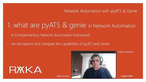 1 what are pyats and genie in network automation youtube