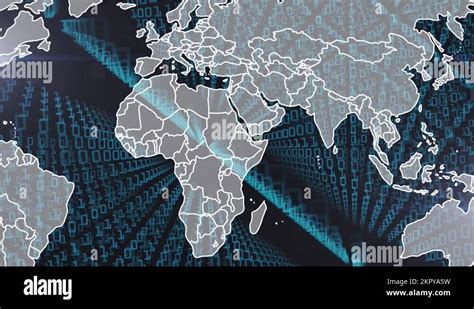 Binary Code World Map Stock Videos And Footage Hd And 4k Video Clips