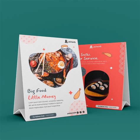 CUSTOM TABLE TENTS DESIGNING PRINTING PRINT SPOT