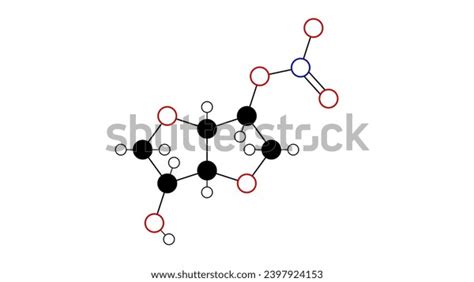 Isosorbide Mononitrate Molecule Structural Chemical Formula Stock Illustration 2397924153