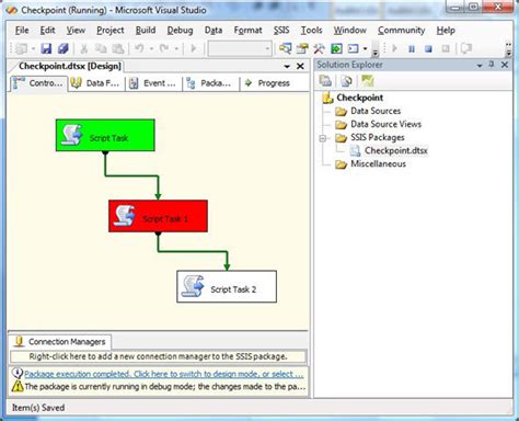 Sql Server Integration Services Checkpoints