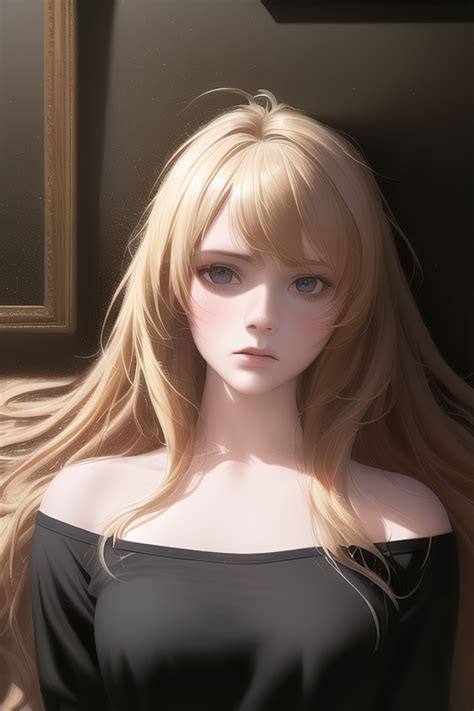 AI画图冷酷金发美女 角色生成 AI生成 微元素 Element3ds