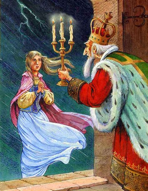 Принцесса на горошине сказка с картинками