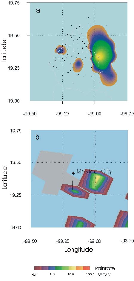 Rainfall Rate Estimation At The Surface On 18 October 2001 At 1700