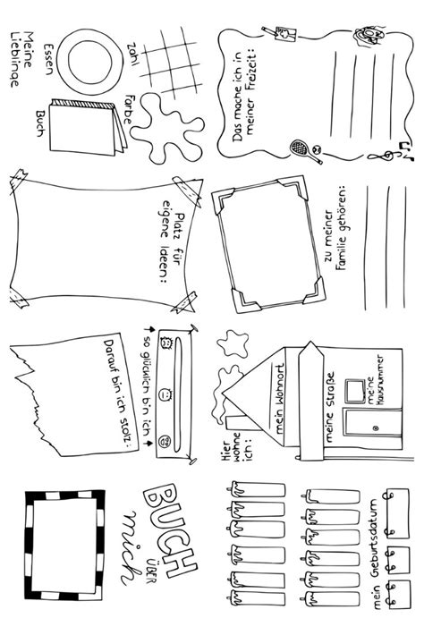 Das Bin Ich Faltbuch Steckbrief Unterrichtsmaterial Im Fach