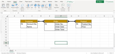 How To Create Entity Relationship Diagram In Excel Sheetaki