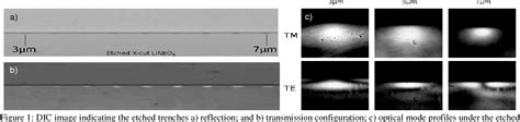 Figure 1 From Titanium Free Optical Waveguides In Lithium Niobate