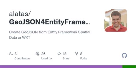 Github Alatasgeojson4entityframework Create Geojson From Entity Framework Spatial Data Or Wkt