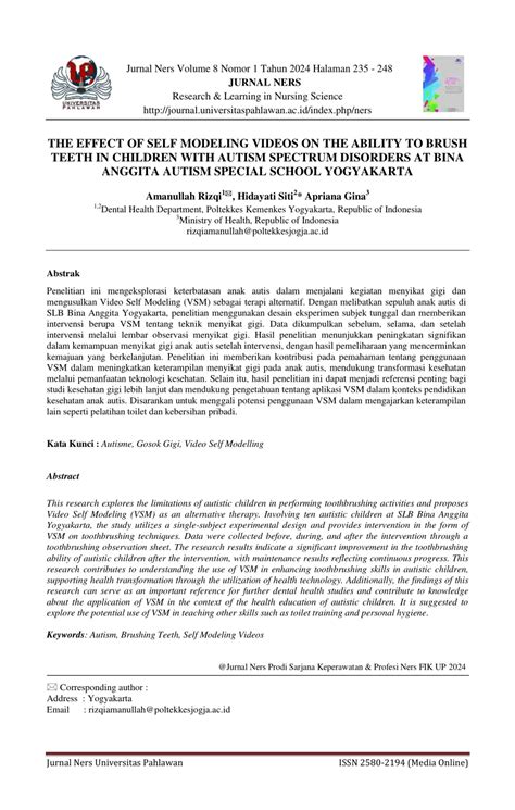 Pdf Jurnal Ners Volume 8 Nomor 1 Tahun 2024 Halaman 235 248 Jurnal Ners Research And Learning