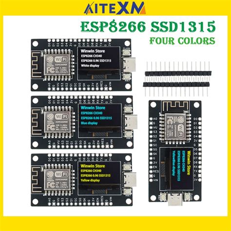 Nodemcu Esp8266 Development Board Ssd1315 096 Inch Oled Display Ch340g