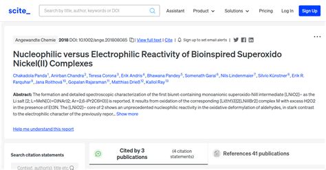 Nucleophilic Versus Electrophilic Reactivity Of Bioinspired Superoxido Nickel Ii Complexes