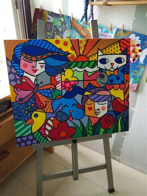 로메로브리토 작품 유치원 미술 팝아트 어린이 미술 활동