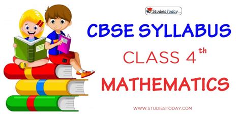 Cbse Class 4 Mathematics Syllabus