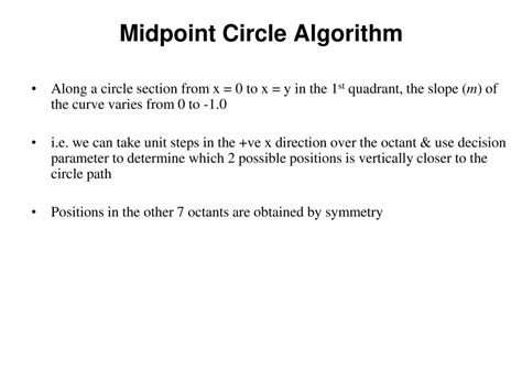 Output Primitives Contd Ppt Download