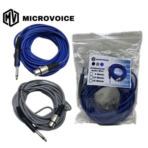 Jual Kabel Mic Microvoice 5 Meter Original Kabel Microphone 5 Meter