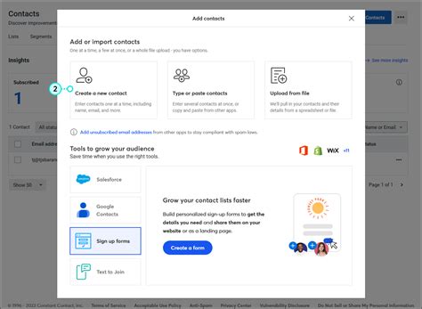 Create A New Email Contact