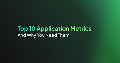 Top 10 Application Metrics And Why You Need Them Coralogix