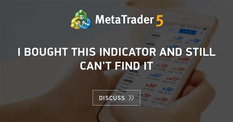 I Bought This Indicator And Still Cant Find It Mt4 General Mql5