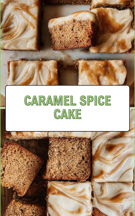 Easy Caramel Spice Cake With Cream Cheese Frosting