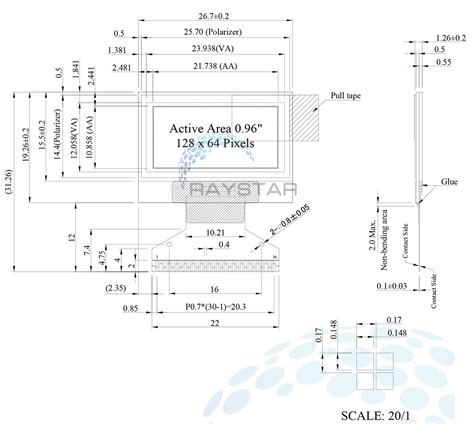 OLED Display 128x64 128x64 OLED Graphic Display Raystar